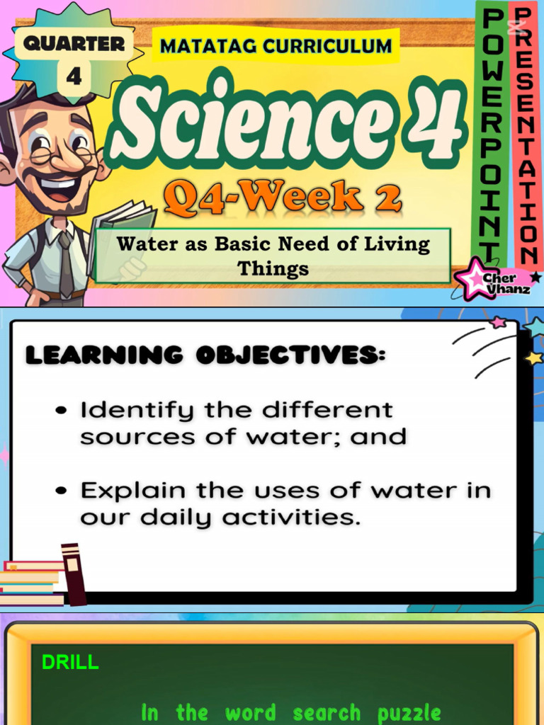 Sci4-Sources of water and its uses | PDF