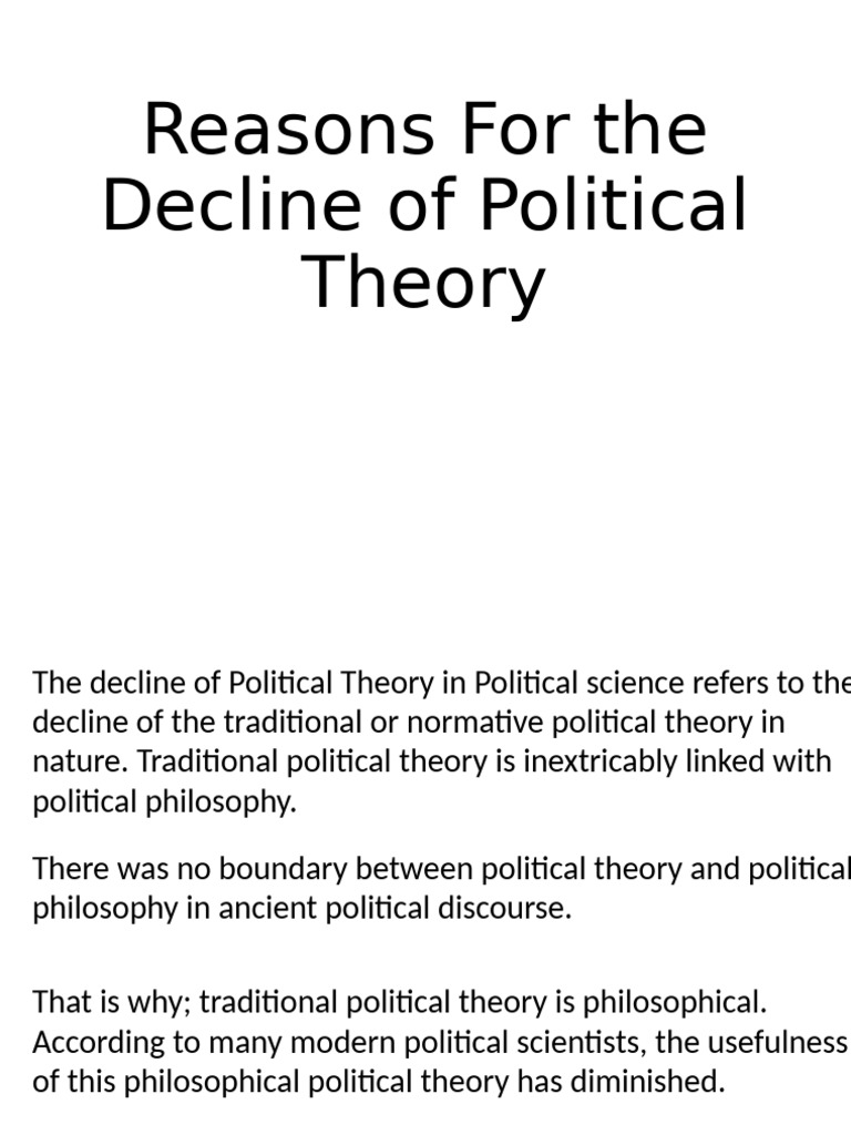 Decline of Political Theory Explained | PDF | Political Philosophy ...