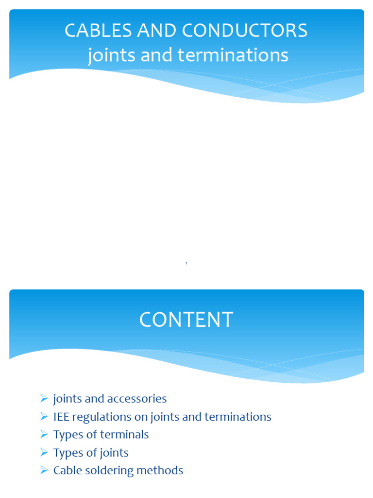 Electrical Joints & Terminations Guide | PDF | Soldering | Electrical ...