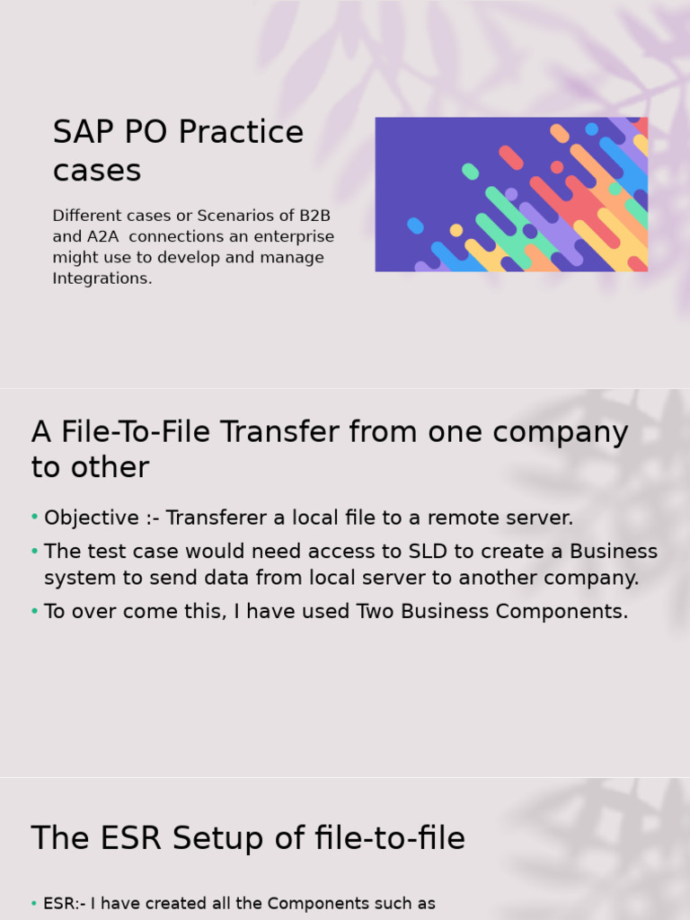 SAP PO Integration Scenarios Guide | PDF | Electronic Data Interchange ...