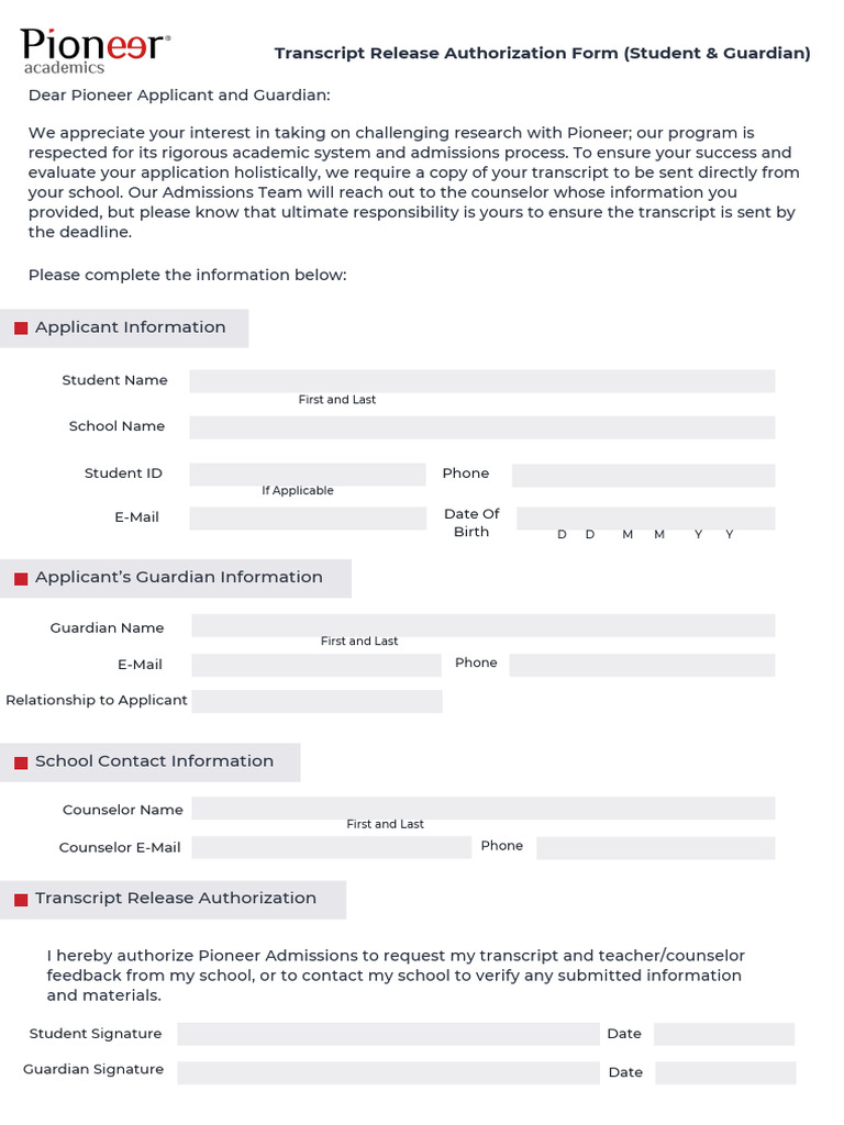 Transcript-Authorization-Form | PDF