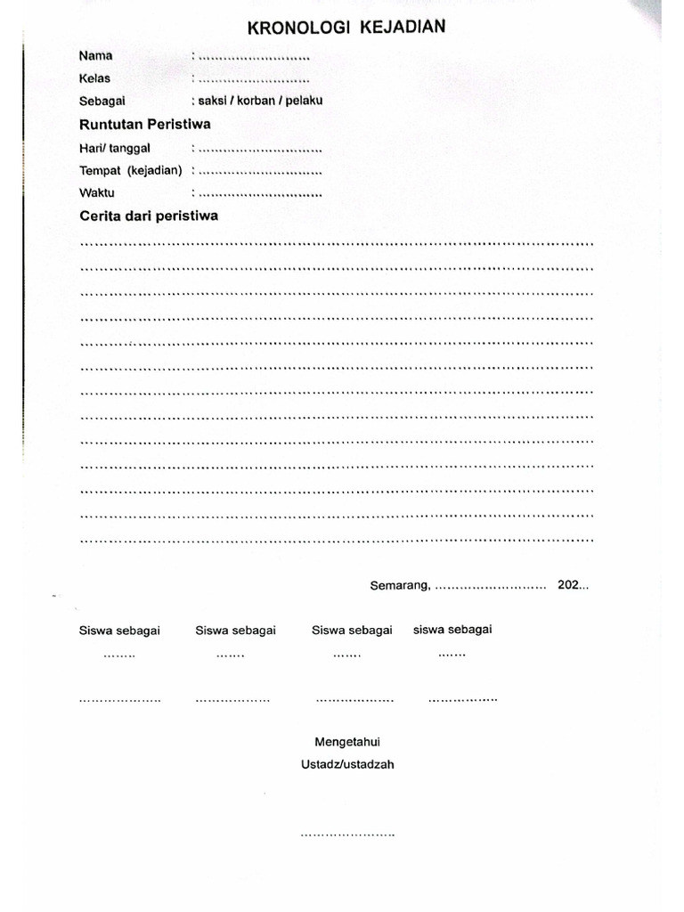 Surat Kronologi | PDF