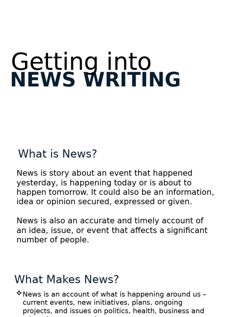 Essentials of Effective News Writing | PDF | News