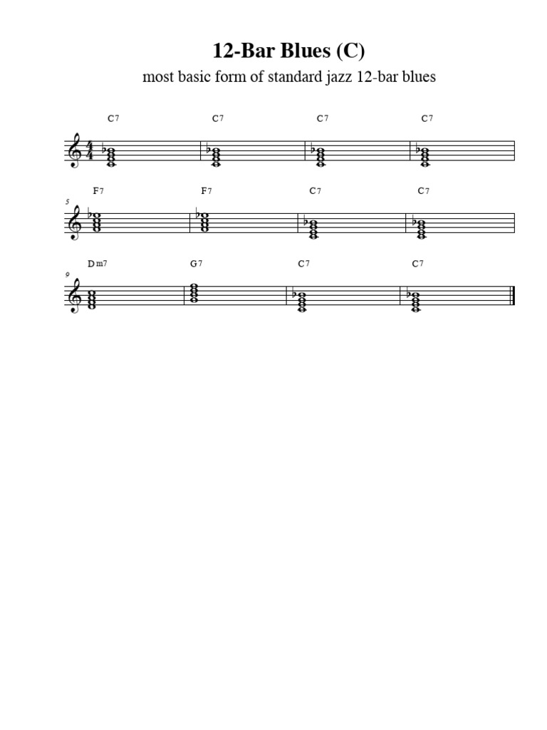 12-Bar Blues (C) | PDF