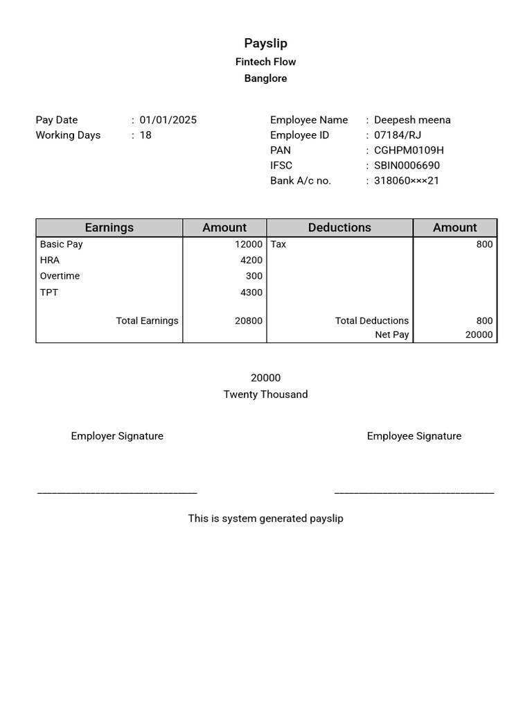 payslip | PDF