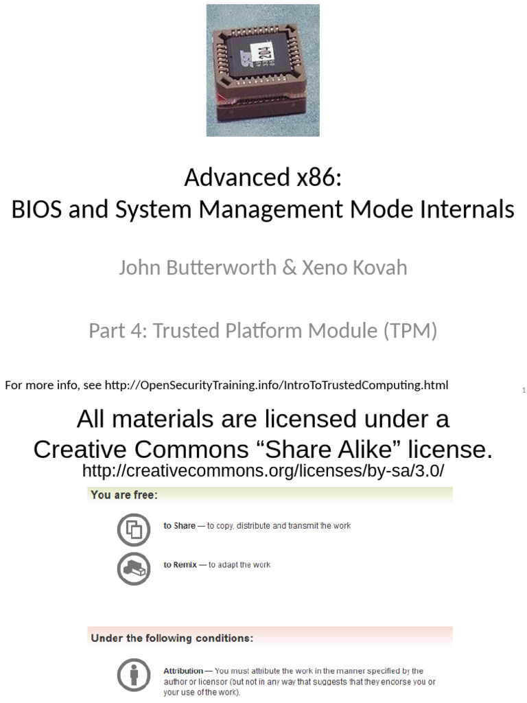 Advanced x86 - BIOS and SMM Internals Part 4 | PDF | Booting | Bios