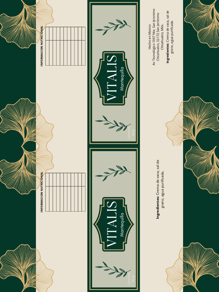 Green and Cream Illustrative Product Label | PDF