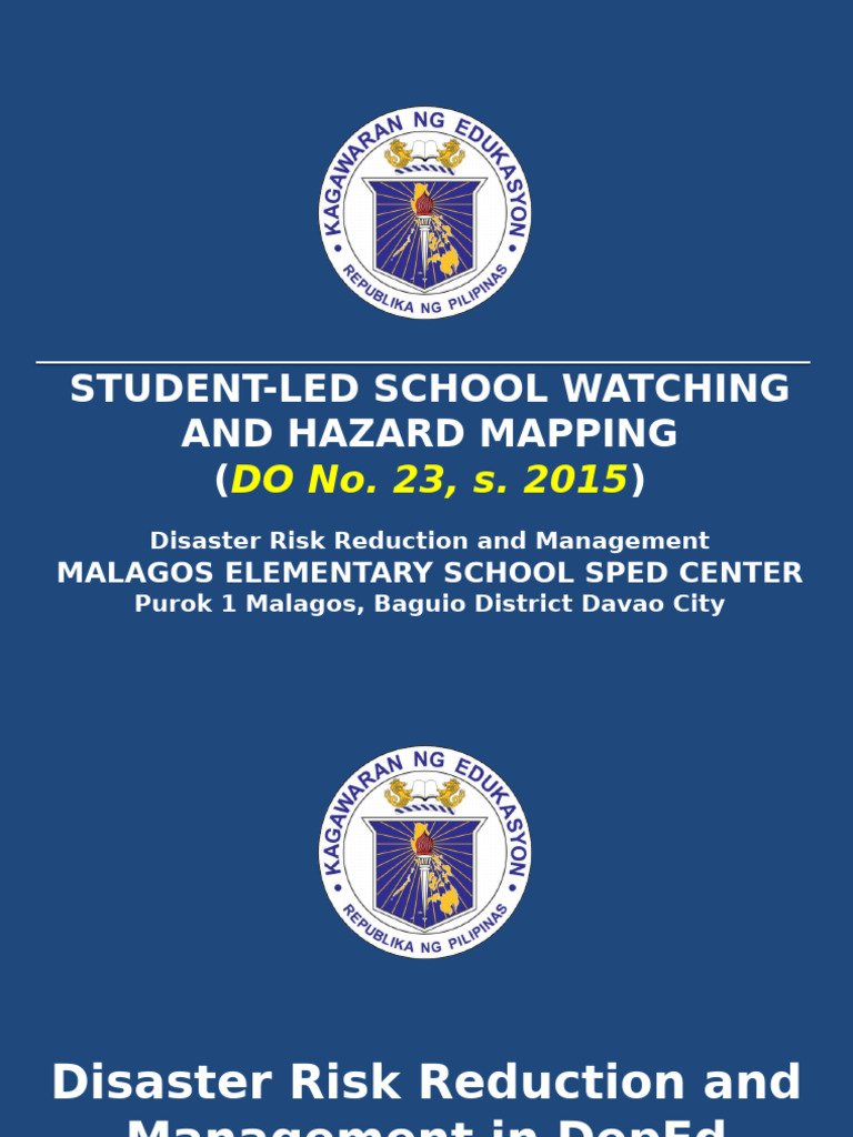 DRRM Student Led School Watching and Hazard Mapping | PDF | Disaster ...