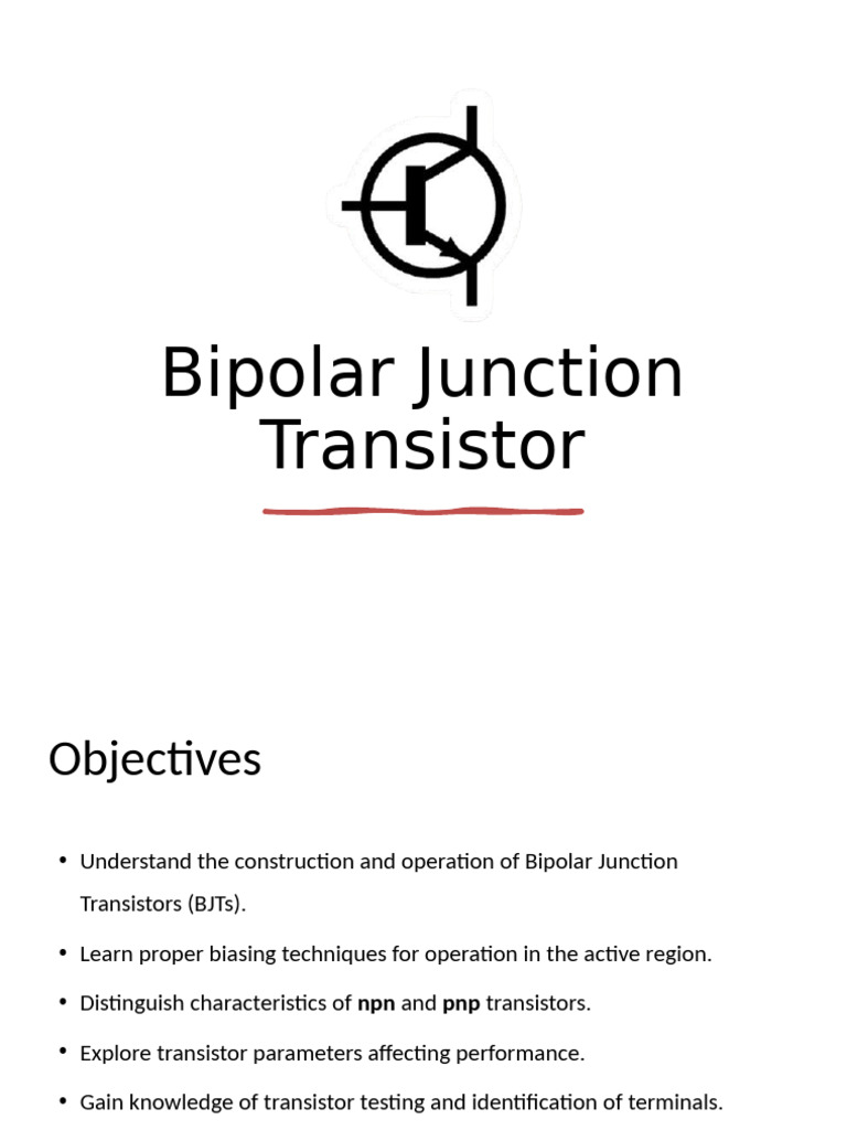 Chapter 3 Bipolar Junction Transistor | PDF | Bipolar Junction ...