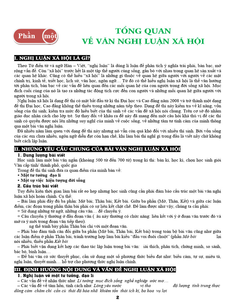 Ky Nang Lam Bai Van Nghi Luan Xa Hoi | PDF