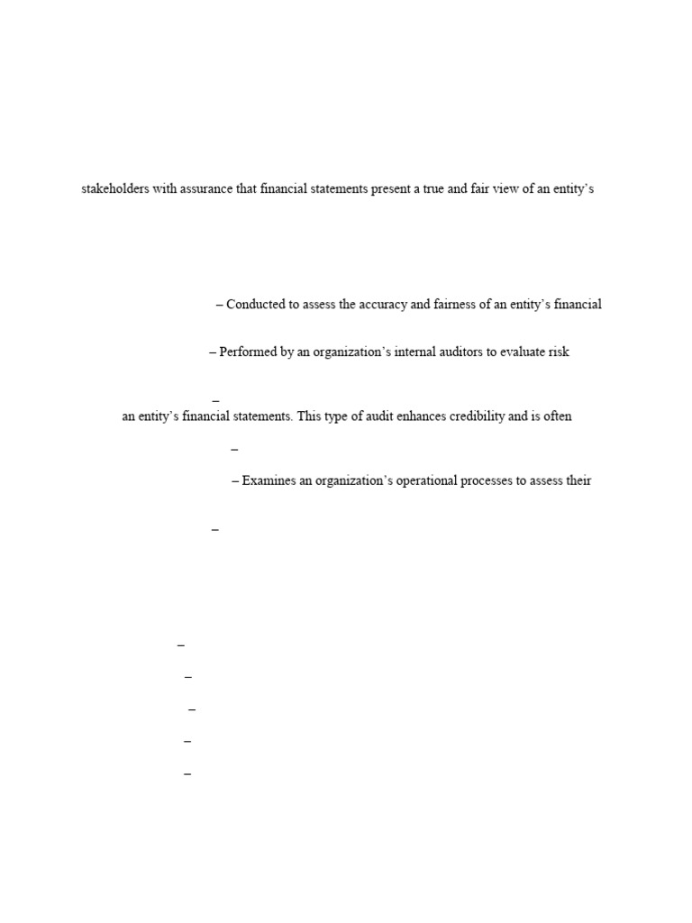 Audit Overview Pdf Audit Accounting