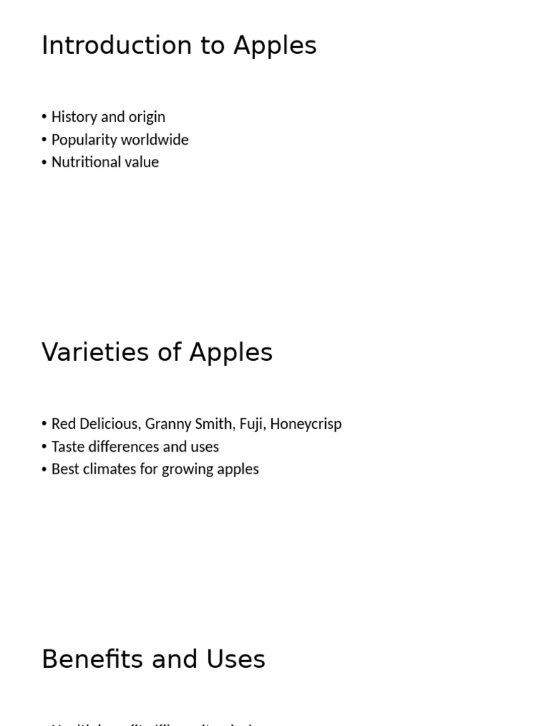 Introduction To Apples | PDF