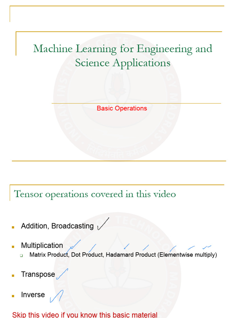 NPTEL Week01 04 Operations | PDF