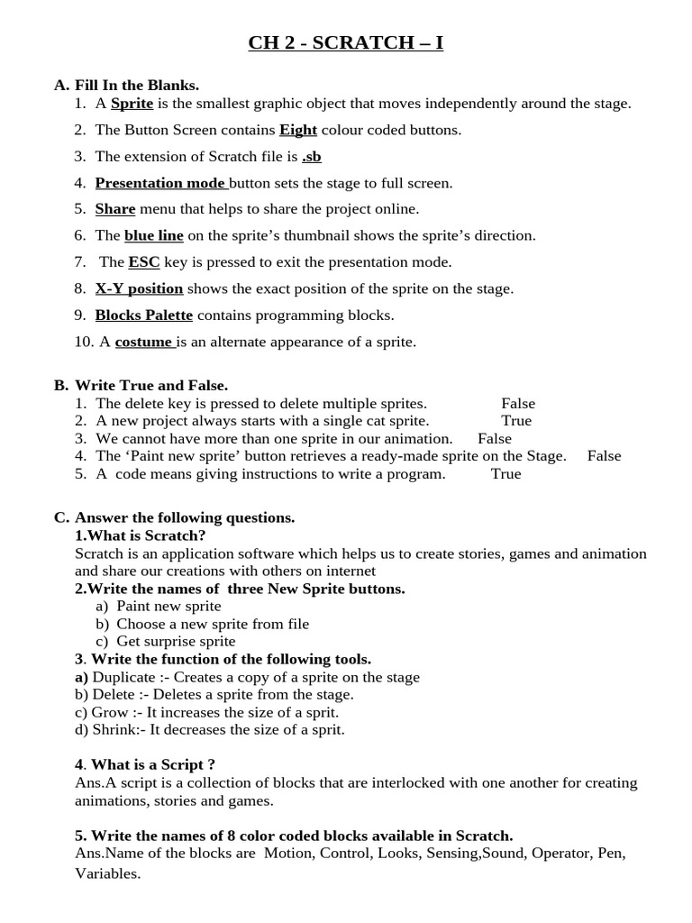 Scratch Basics for Beginners | PDF