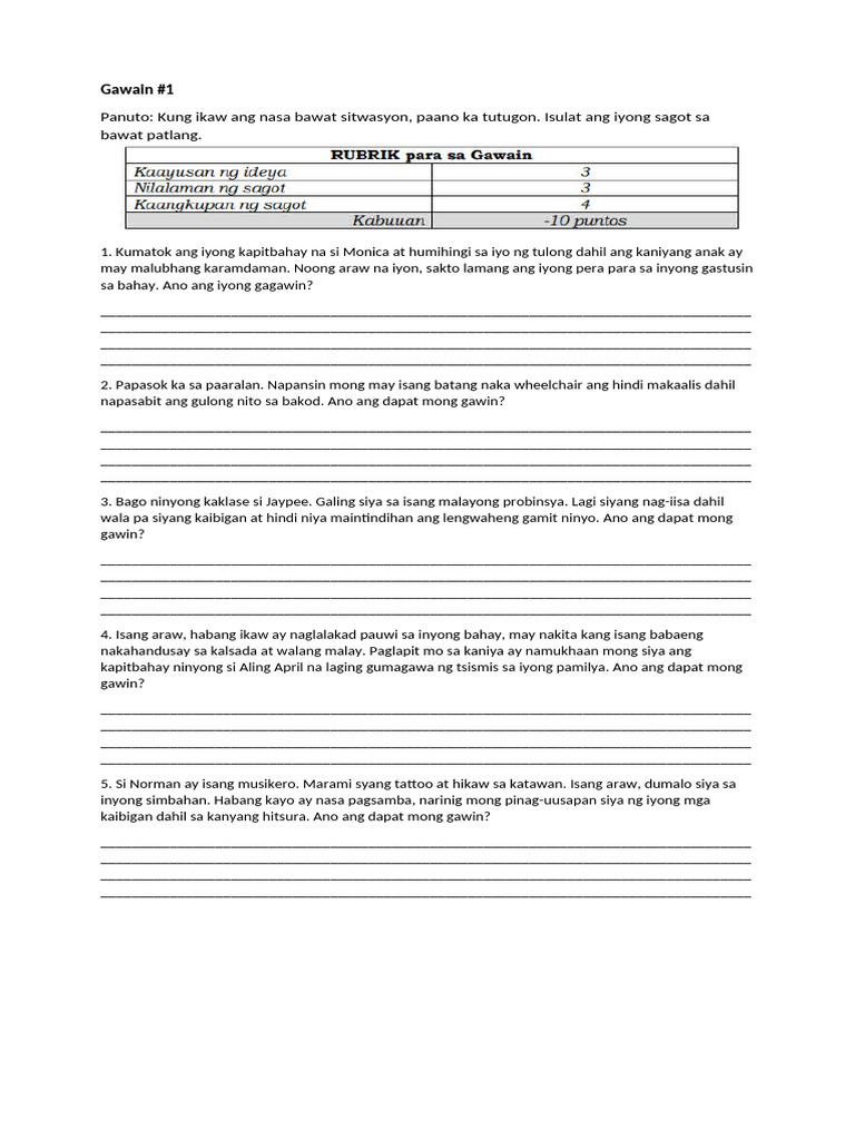 Gawain 1 Esp 10 3rd Grading | PDF
