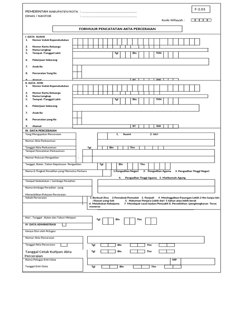 BLANGKO_AKTA_PERCERAIAN | PDF