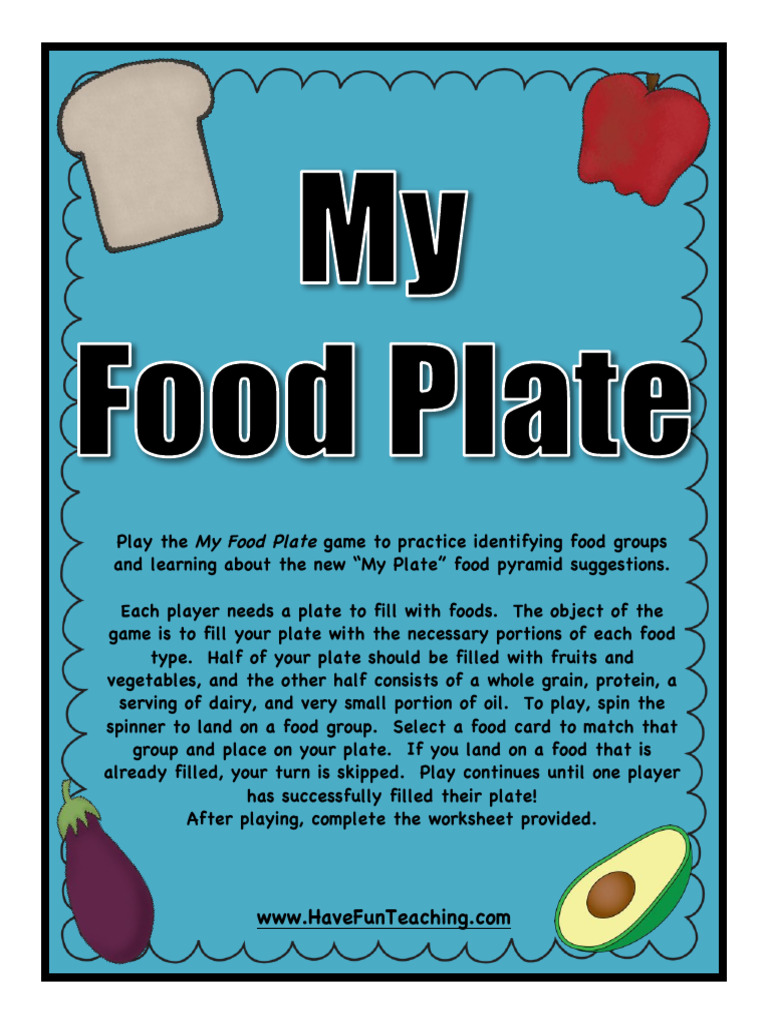 My Food Plate Activity | PDF