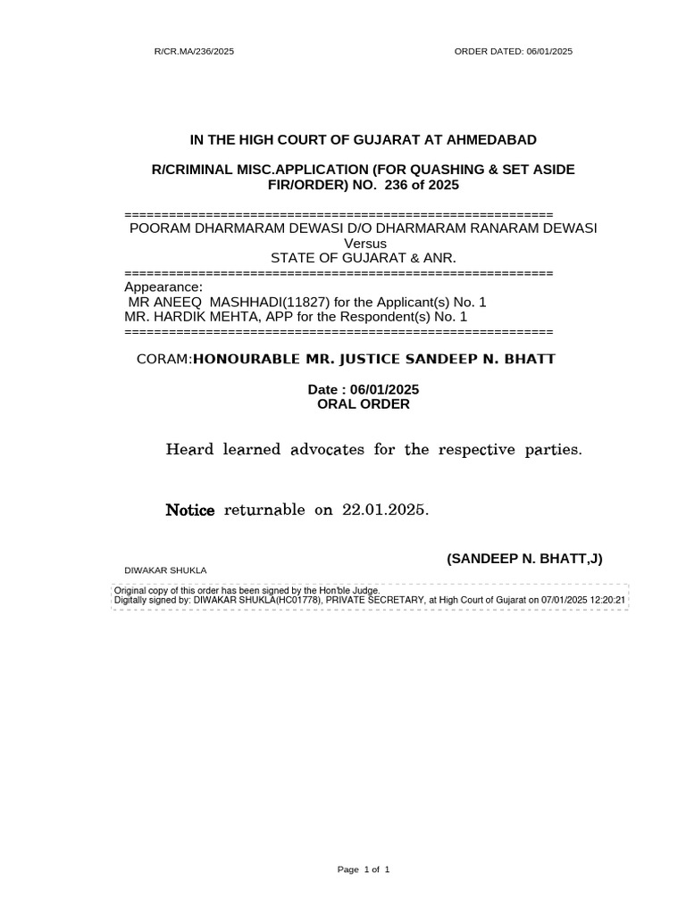 High Court Order | PDF