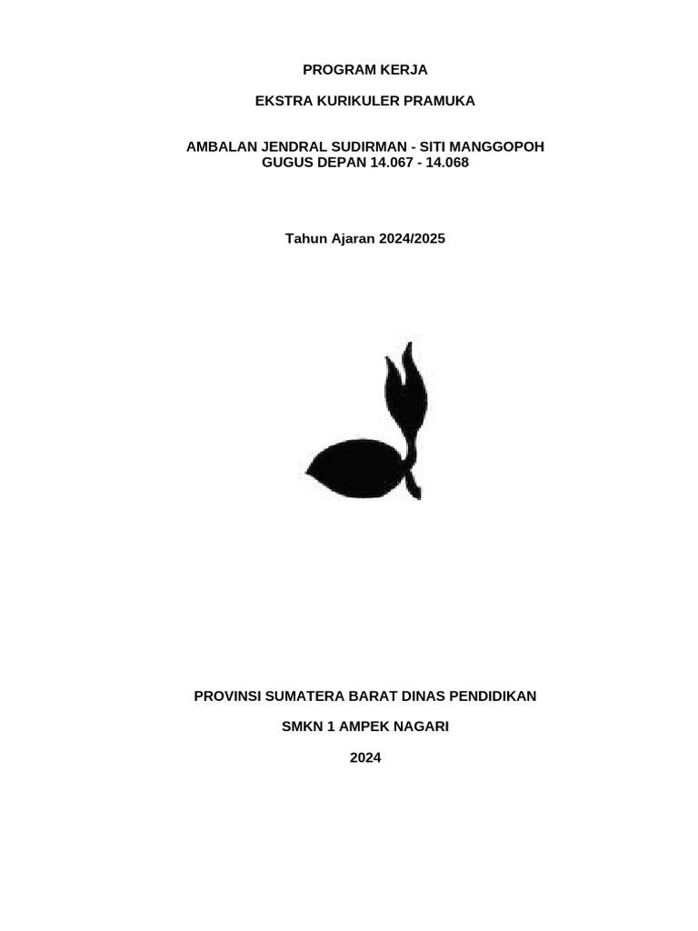 Program Kerja Pramuka Ok | PDF