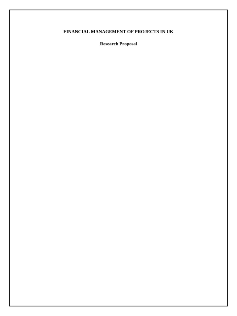 UK Project Financial Management | PDF | Theory | Hypothesis