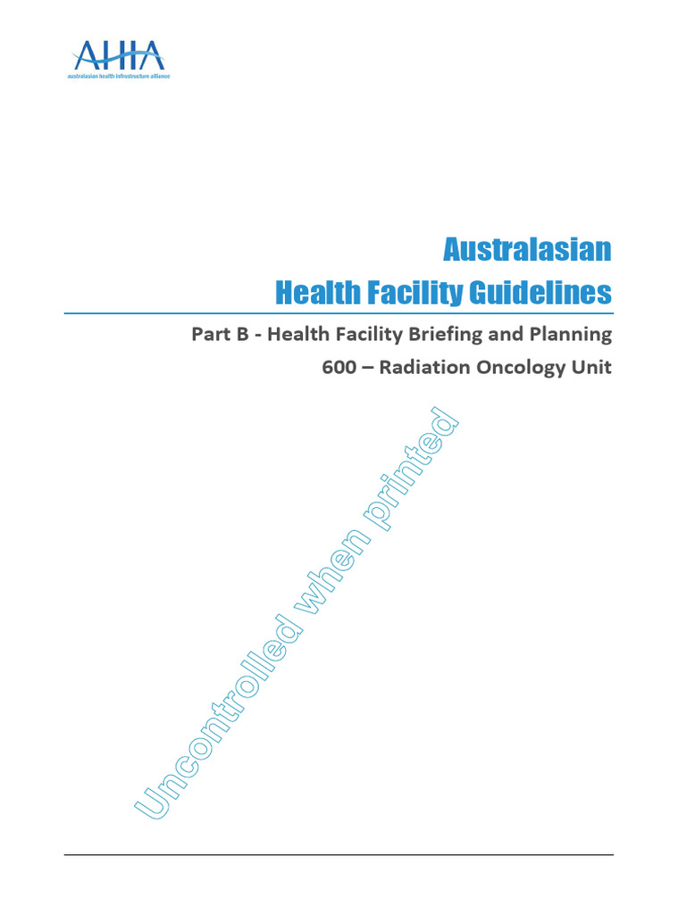HPU - B.0600 - 7 Radiation Oncology Unit | PDF | Radiation Therapy ...