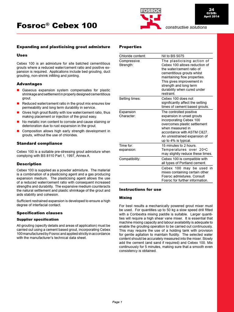 Cebex 1001 | PDF | Concrete | Cement