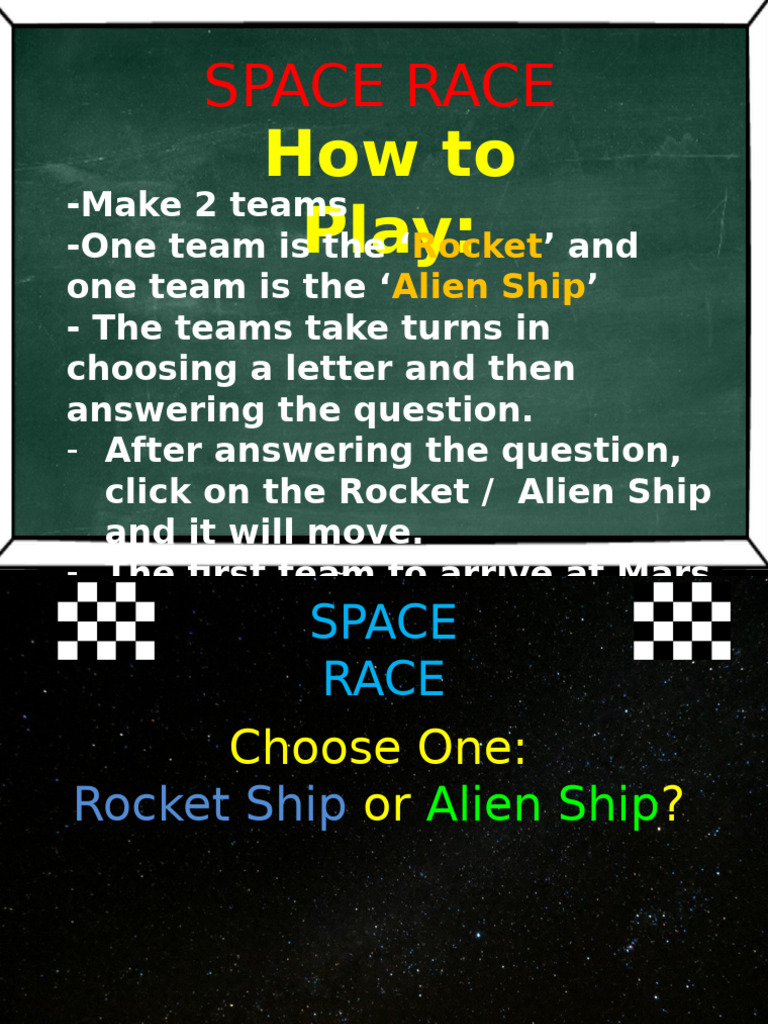 GAME-SPACE-RACE-GAME TEMPLATE | PDF