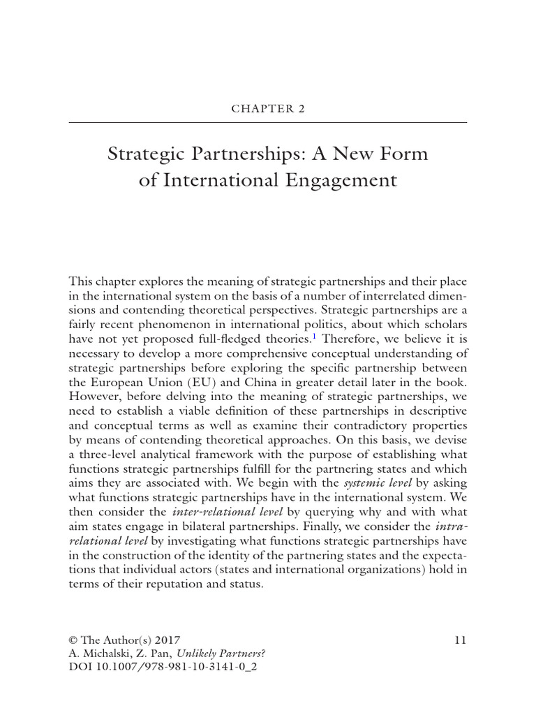 China Framework For Partnership | PDF | European Union | Multilateralism