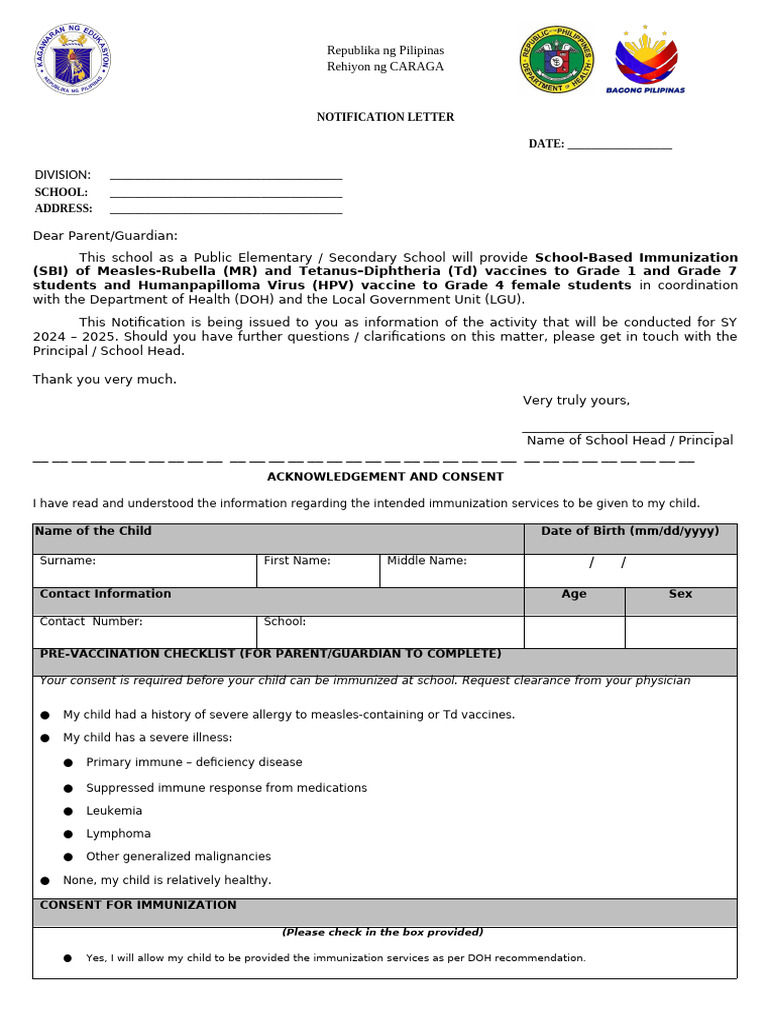Official SBI Consent - Waiver Form 2024 | PDF