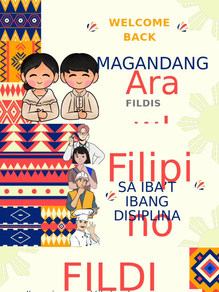 Fildis Aralin 1 | PDF