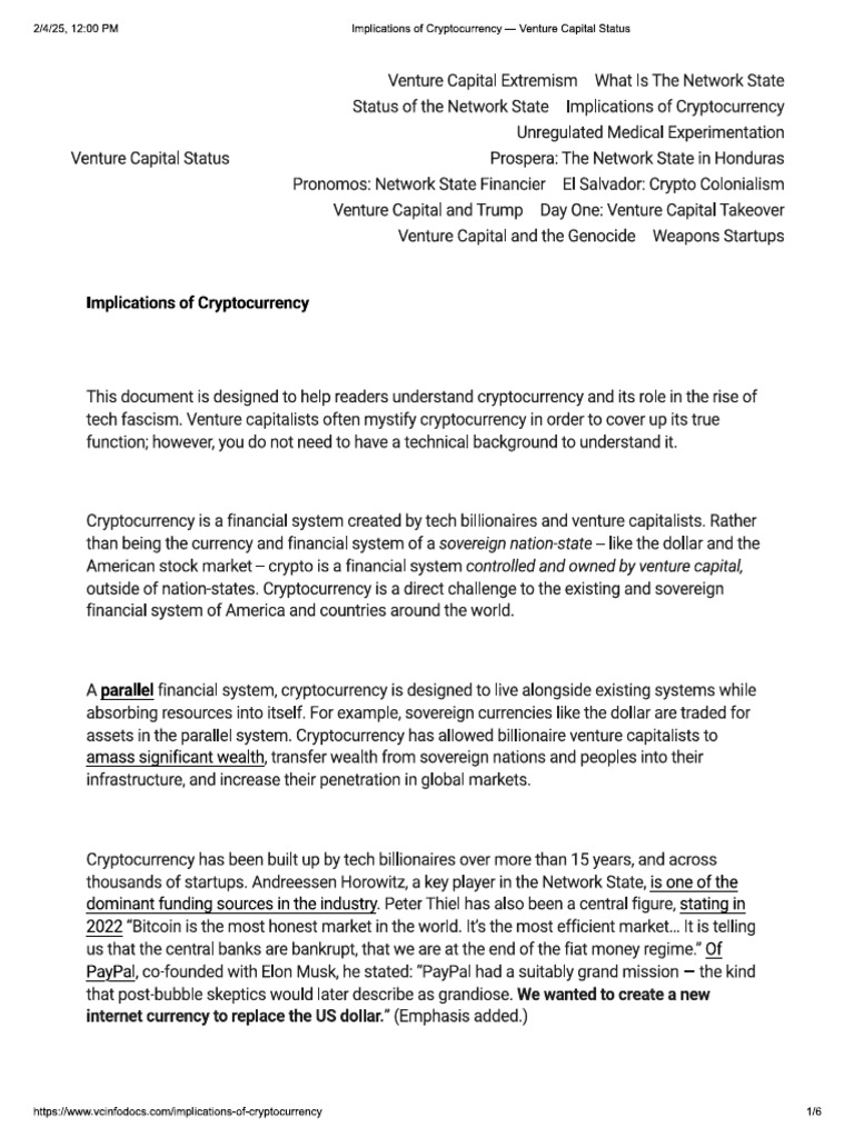 Implications of Crypto Currency | PDF