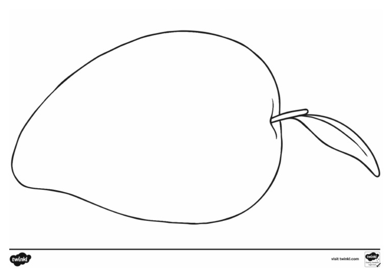 Coloring Mango Worksheet | PDF