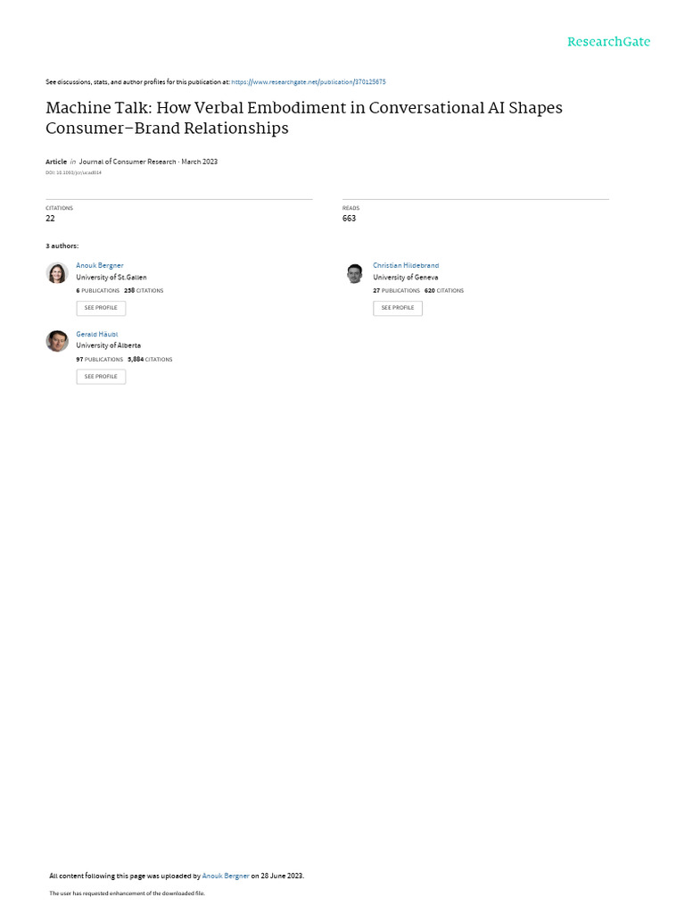 MachineTalk_OpenAccess (1) | PDF | Brand | Embodied Cognition