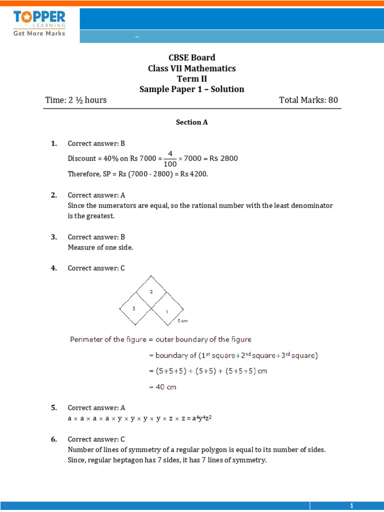 Topper 2 101 6 3 Mathematics Solution Up201710031204 1507012475 6114 | PDF | Circle | Mathematics