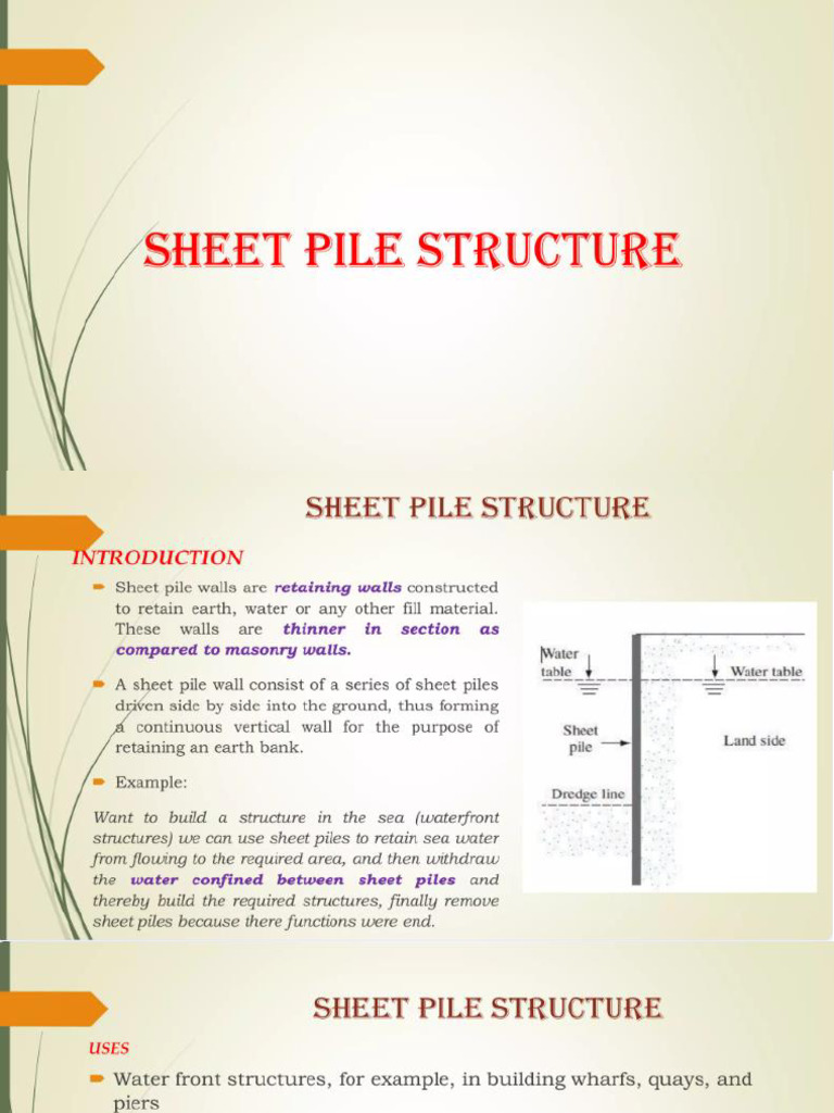 Sheet Pile | PDF