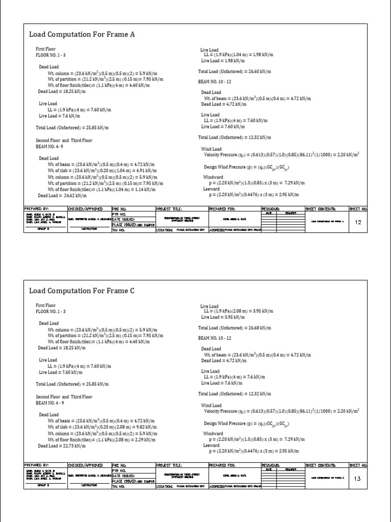 Load Computation for Structural Frames | PDF | Meteorological Phenomena ...