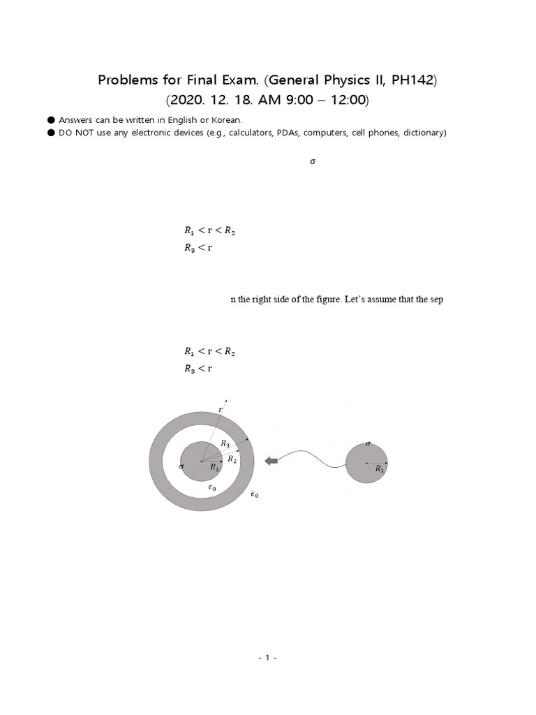 General Physics 2 Final Exam (Session 1) | PDF | Capacitor | Electrical Network