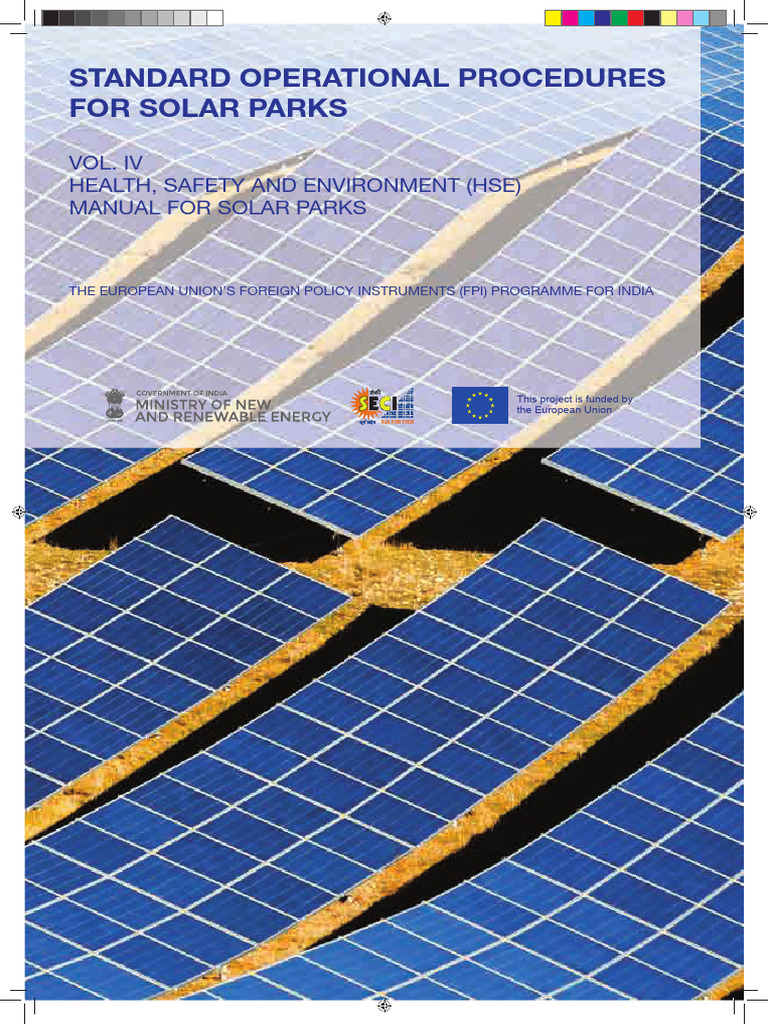 SOP For Solar Parks in India | PDF | Environmental Impact Assessment ...