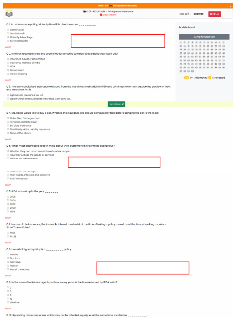 Mock Tests and Answer Key Access | PDF