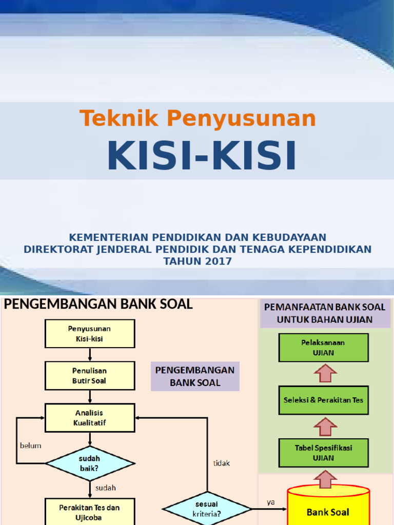 Teknik Penyusunan Kisi-Kisi Soal Revisi | PDF