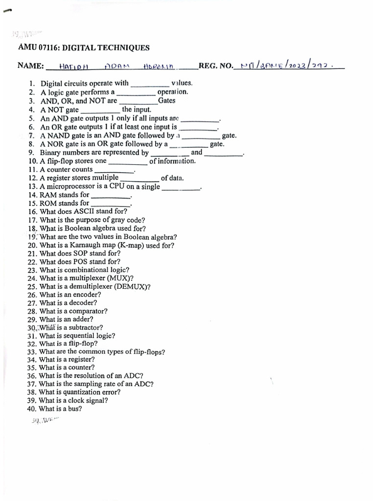 Digital Assignment | PDF