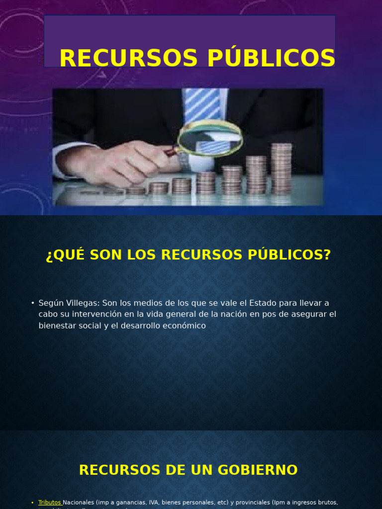 Recursos Públicos - ABFC | PDF | Impuestos | Economias