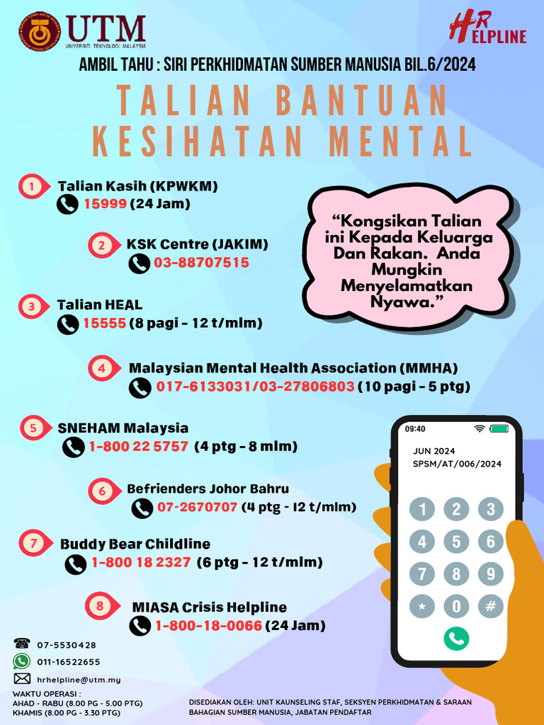 Talian Bantuan Kesihatan Mental | PDF