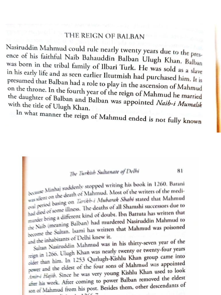 Ghiyasuddin Balban | PDF