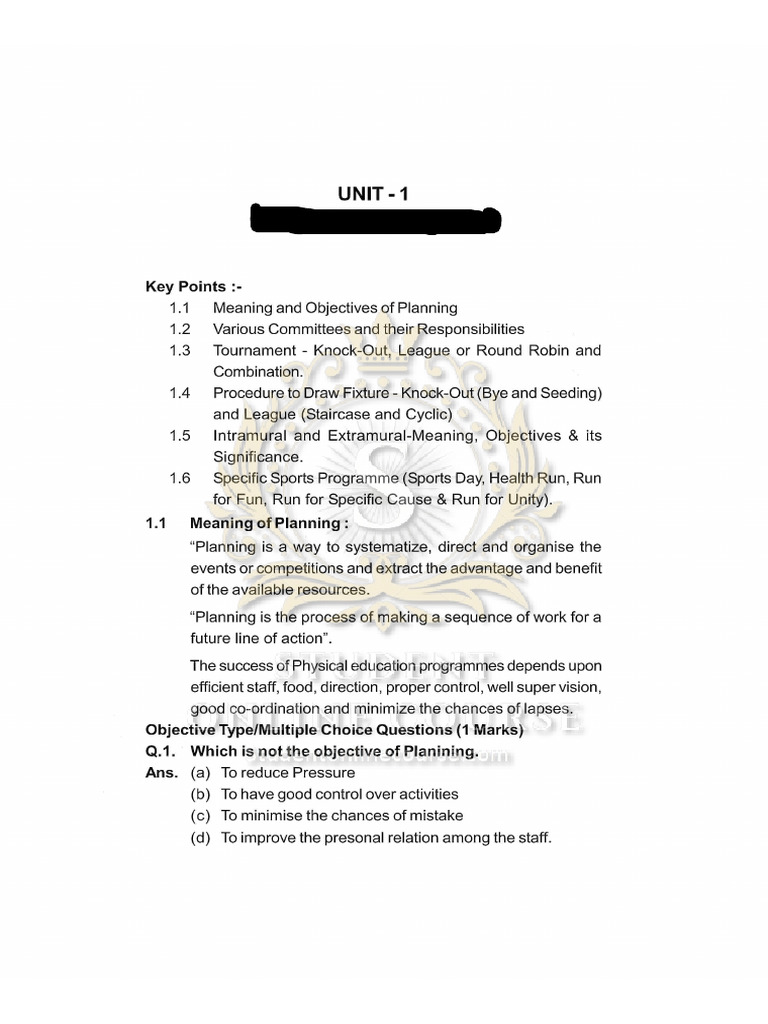 Management of Sporting Events | PDF
