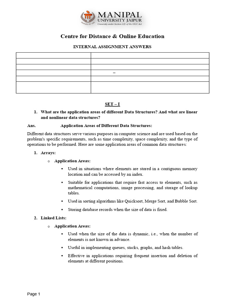 BCA Data Structures Assignment | PDF | Theoretical Computer Science | Computing