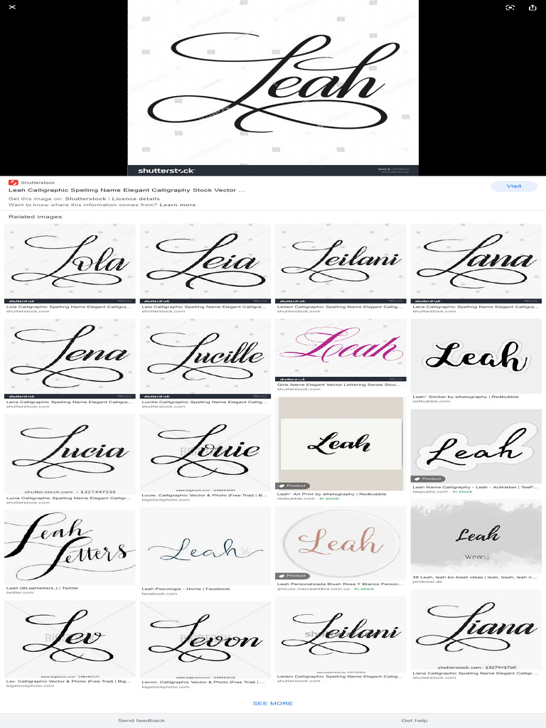 Leah in Calligraphy - Google Search | PDF | Publicly Traded Companies ...