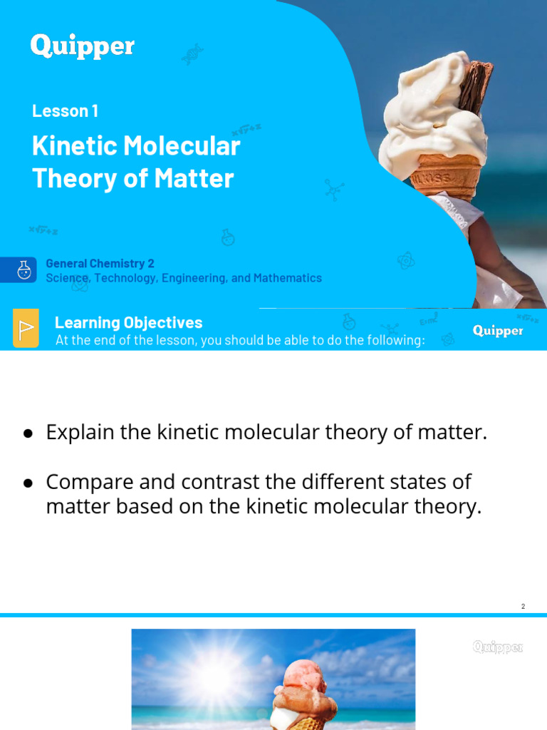 1.-Kinetic-Molecular-Theory | PDF | Gases | Molecules