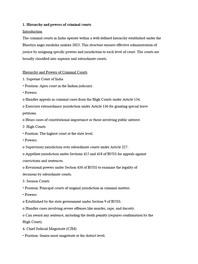 bnss notes | PDF | Plea Bargain | Plea