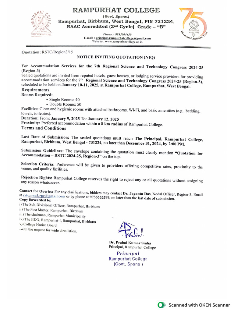 NOTICE INVITING QUOTATION - RSTC-Region 3-14 | PDF